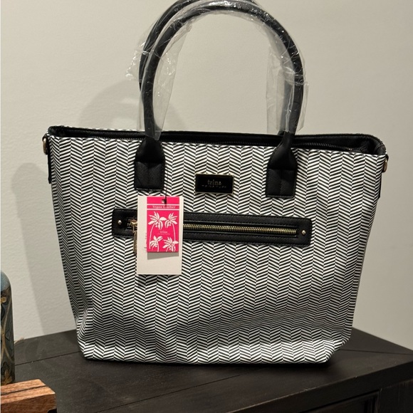 Trina Turk | Bags | Trina Turk Double Handled Tote With Detachable ...